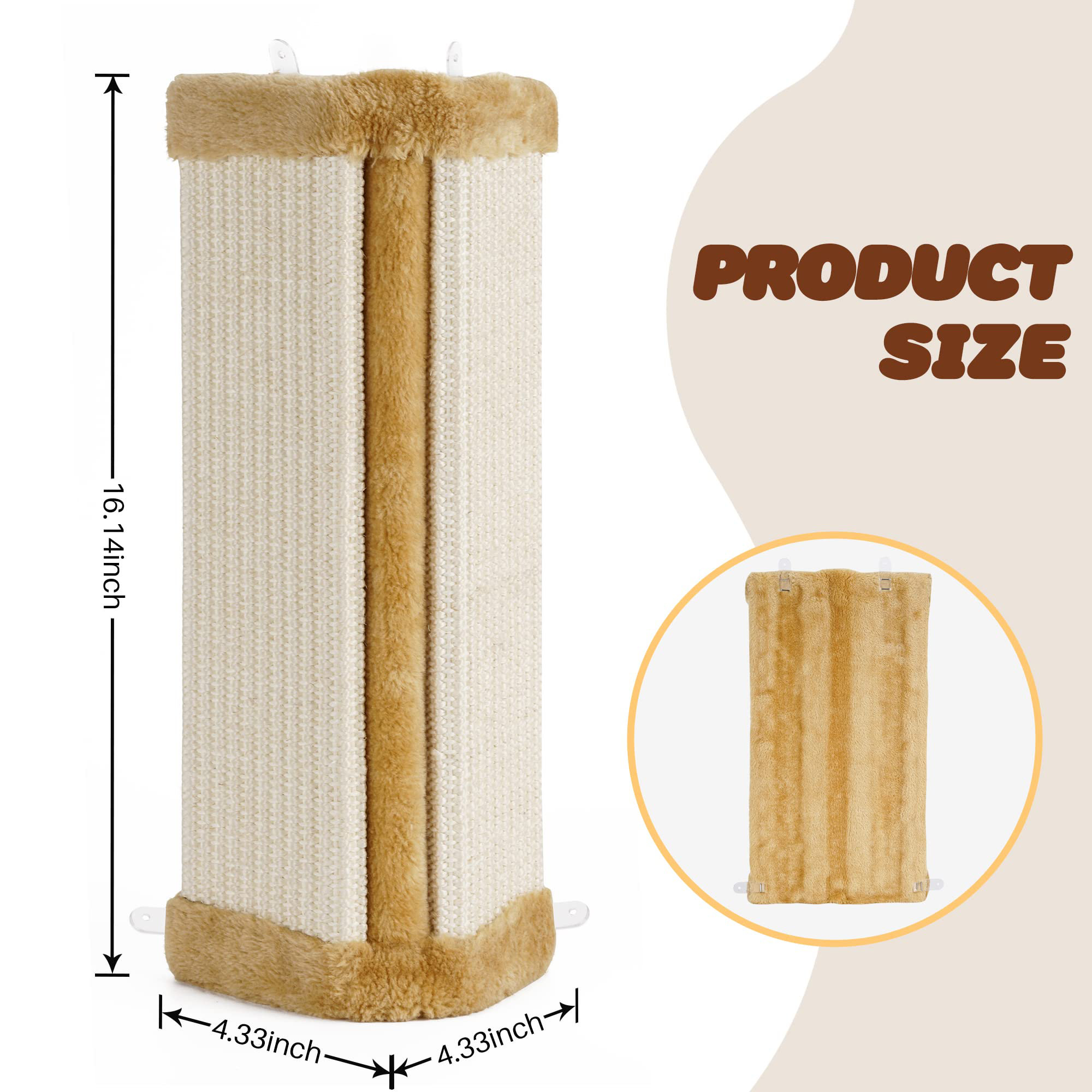 Tucker Murphy Pet™ 2 PCS Cat Wall Corner Scratcher Furniture Protector ...