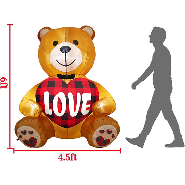 The Holiday Aisle® Inflatable Bear | Wayfair
