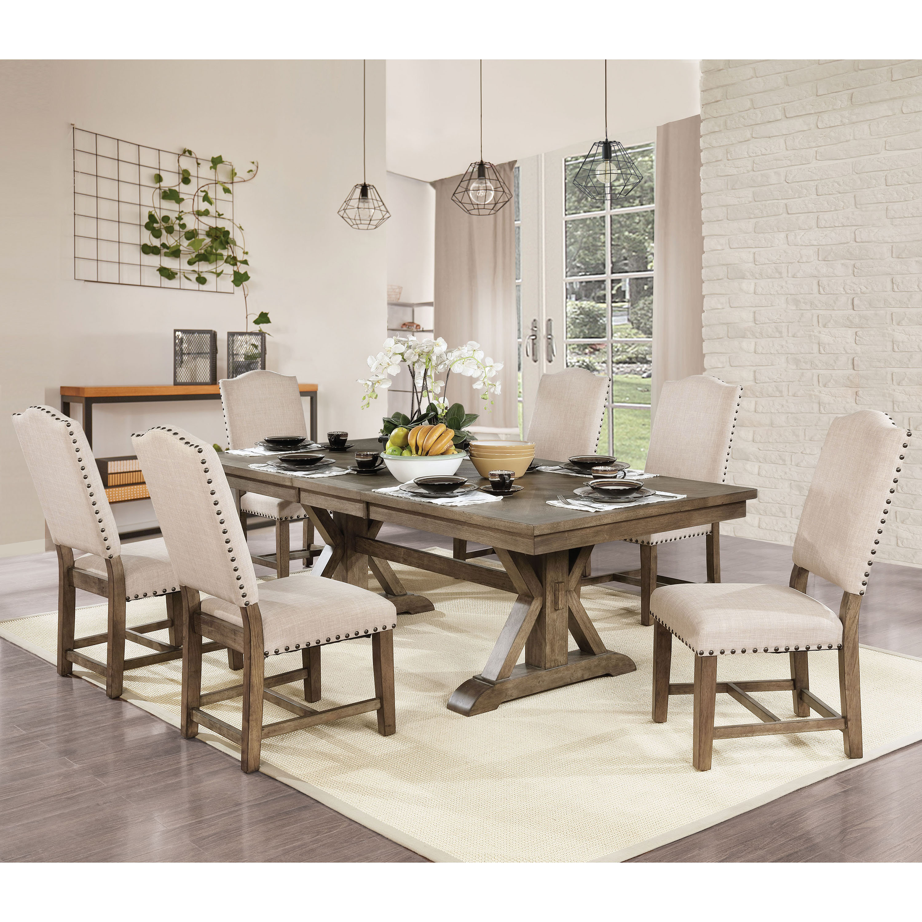 One Allium Way Joyce Wood 7-Piece Dining Table Set & Reviews - Wayfair ...