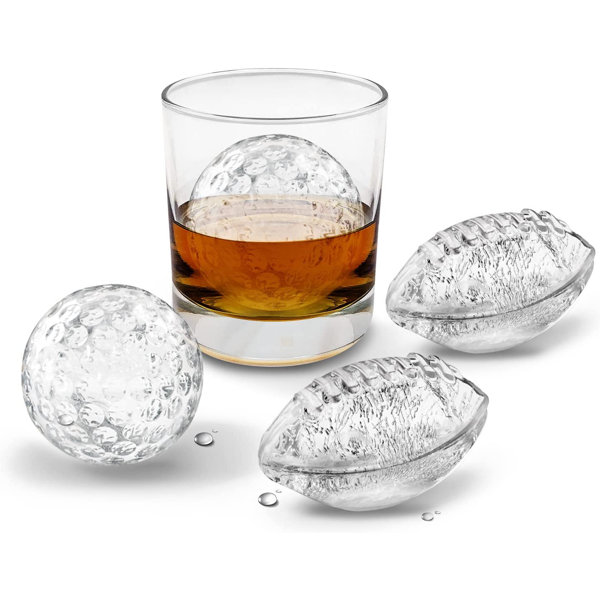 Tovolo Sports Ball Ice Molds - Football, Baseball, Soccer Ball ...