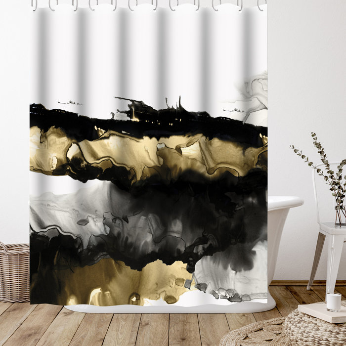 The Twillery Co.® Abstract Shower Curtain Drizzle by PI Creative Art ...