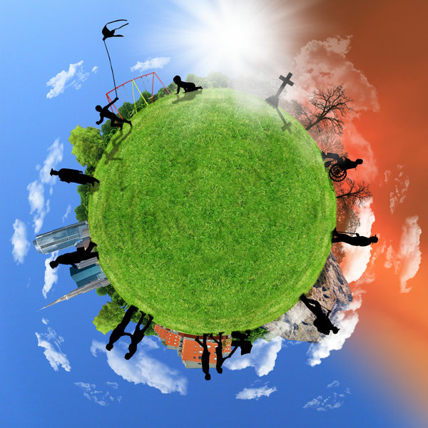 Ebern Designs Human Life Circle by Dohtar - Wrapped Canvas Graphic Art ...