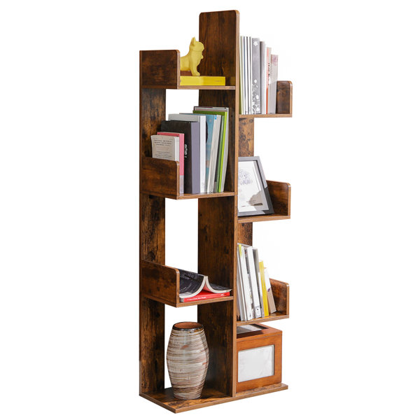 Millwood Pines Nemec Geometric Bookcase & Reviews | Wayfair