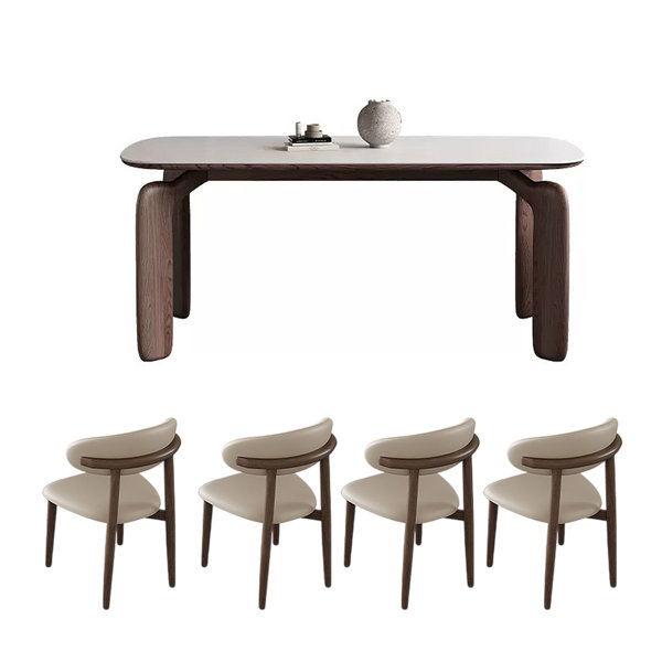 Dining Elegance Modern simple dining table and chair combination ...