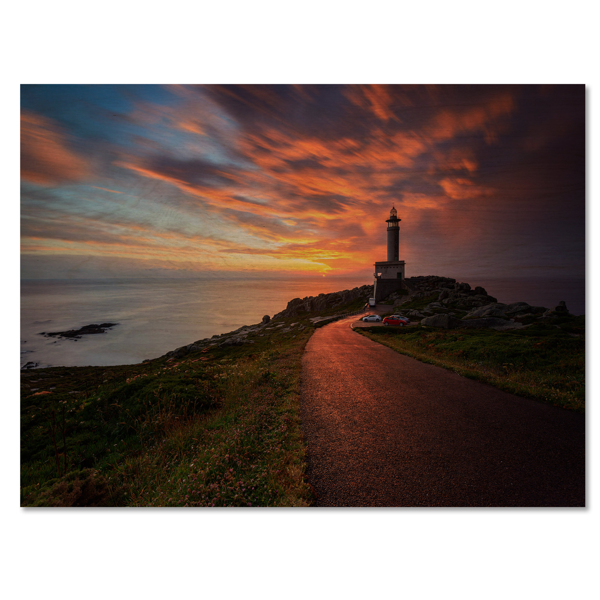 Breakwater Bay Punta Nariga Lighthouse Spain - Beaches Wood Wall Decor ...