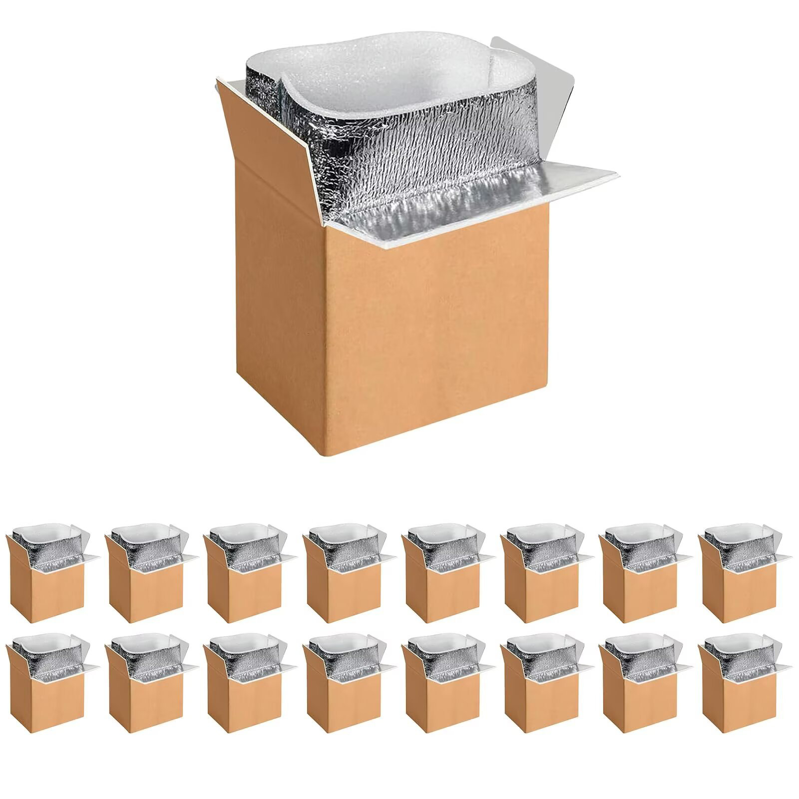 Rebrilliant 16 Pack 6 Inch x5 Inch Insulated Shipping Boxes with ...