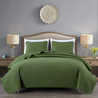 Chezmoi Collection Solid Color Cotton Quilt Standard Cotton 3 Piece ...