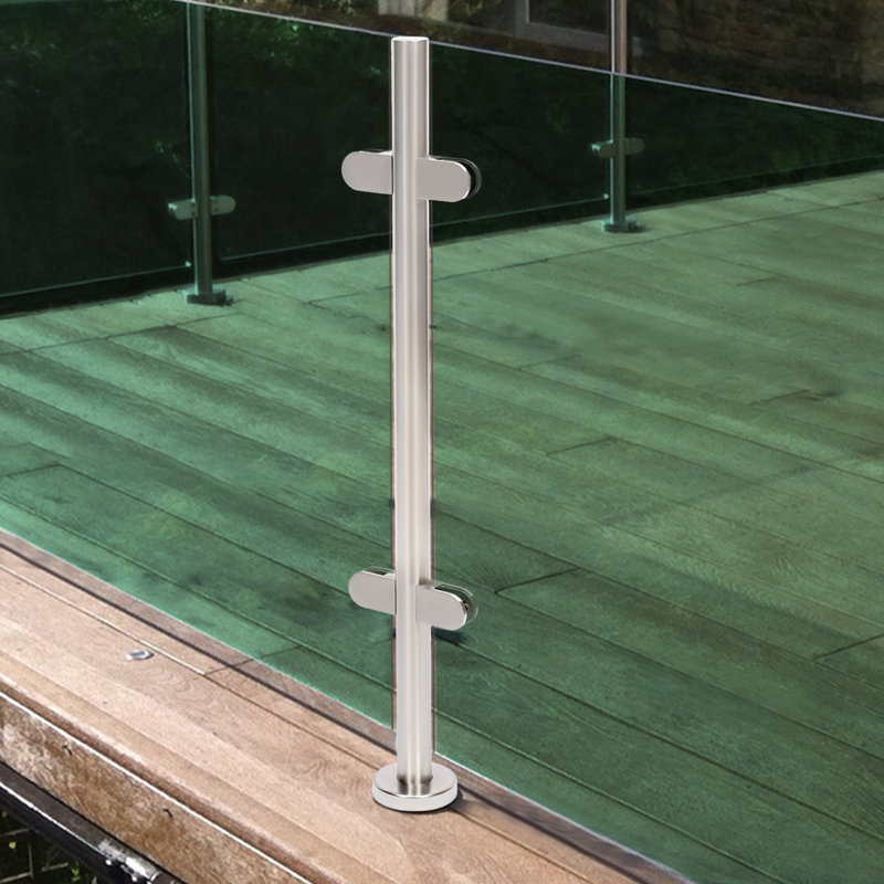 YYBSH Stainless Steel Railing Post (Middle Post) | Wayfair