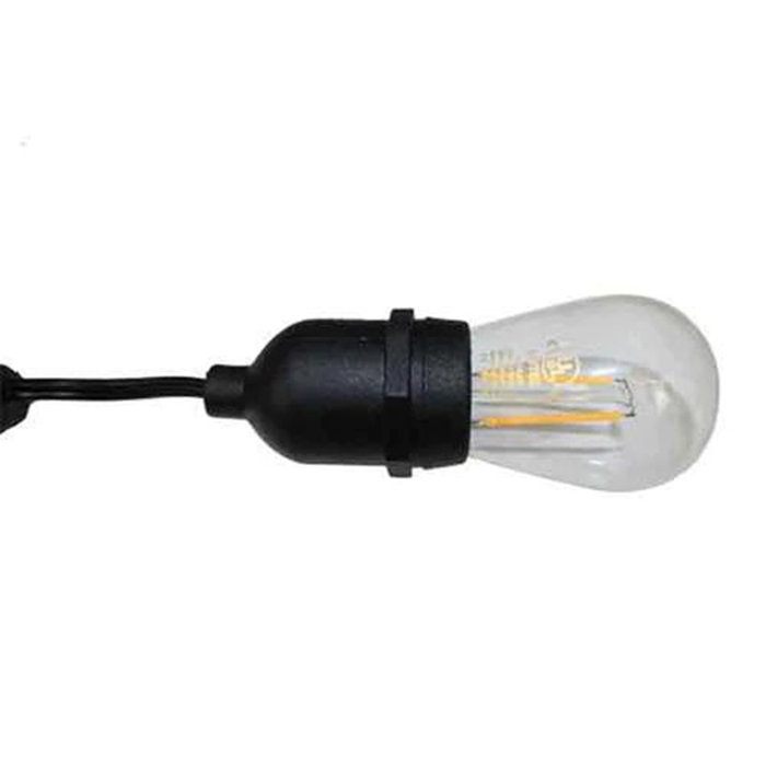 Williston Forge Abrego Outdoor 24 - Bulb 48'' Plug-in String Light ...