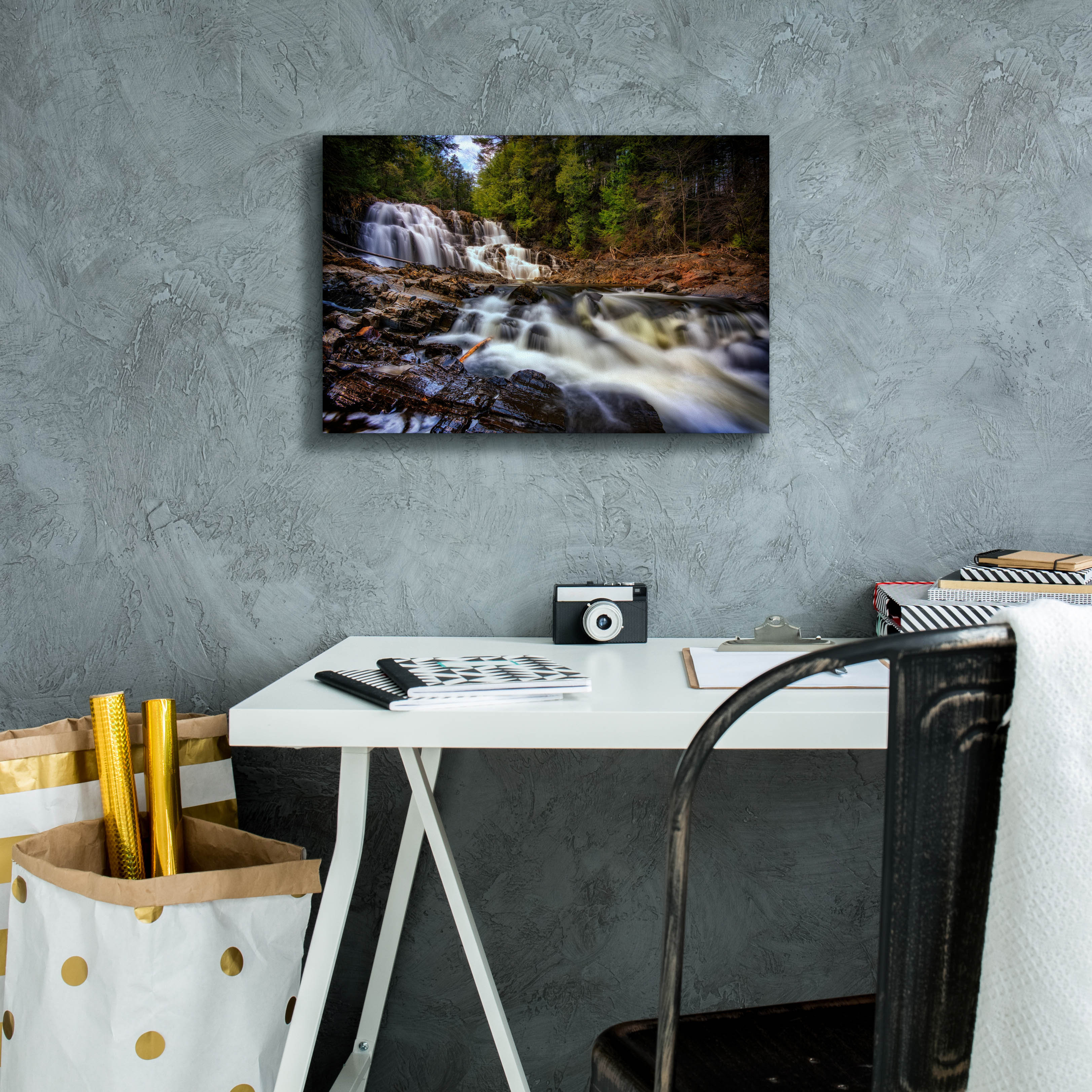 Millwood Pines 'Houston Brook Falls' by Rick Berk Canvas Wall Art | Wayfair