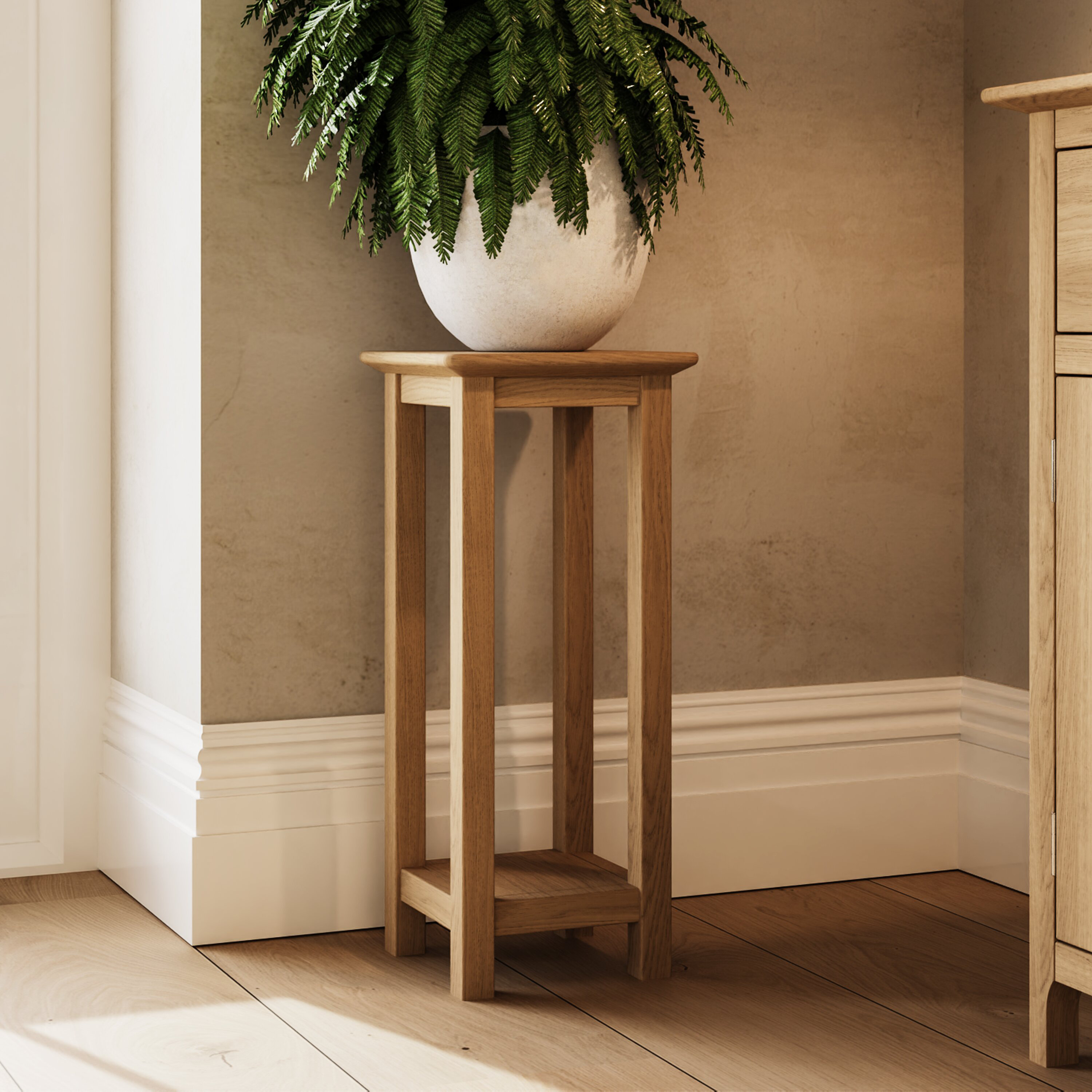 ClassicLiving Daris Side Lamp Table Plant Stand. Fully Assembled ...