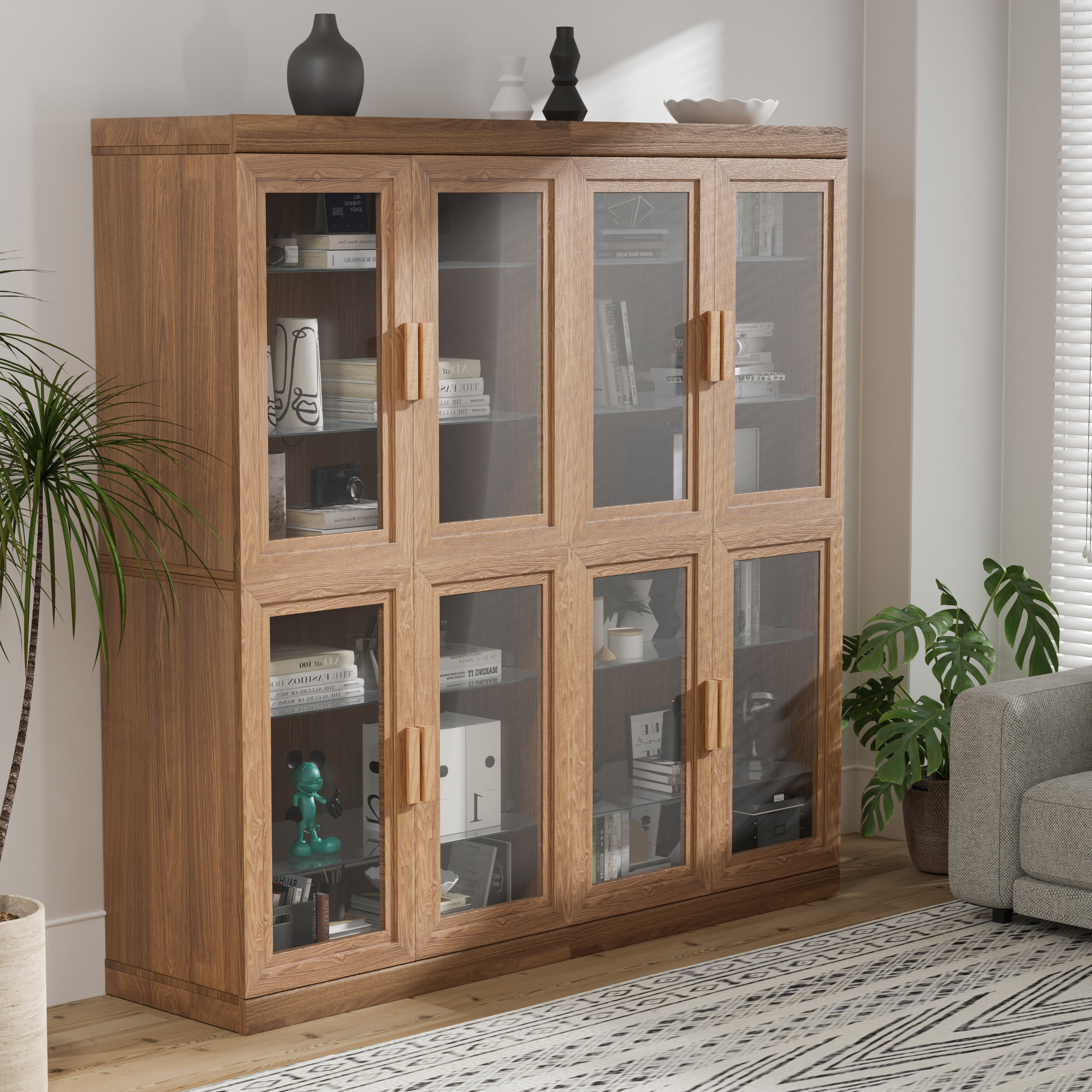 Latitude Run® Jarika Book Cabinet Storage Bookcase(Set Of 4) | Wayfair