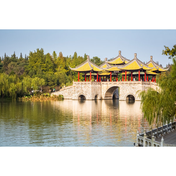 Latitude Run Englehart Five Pavilion Bridge by Chuyu - Wrapped Canvas ...