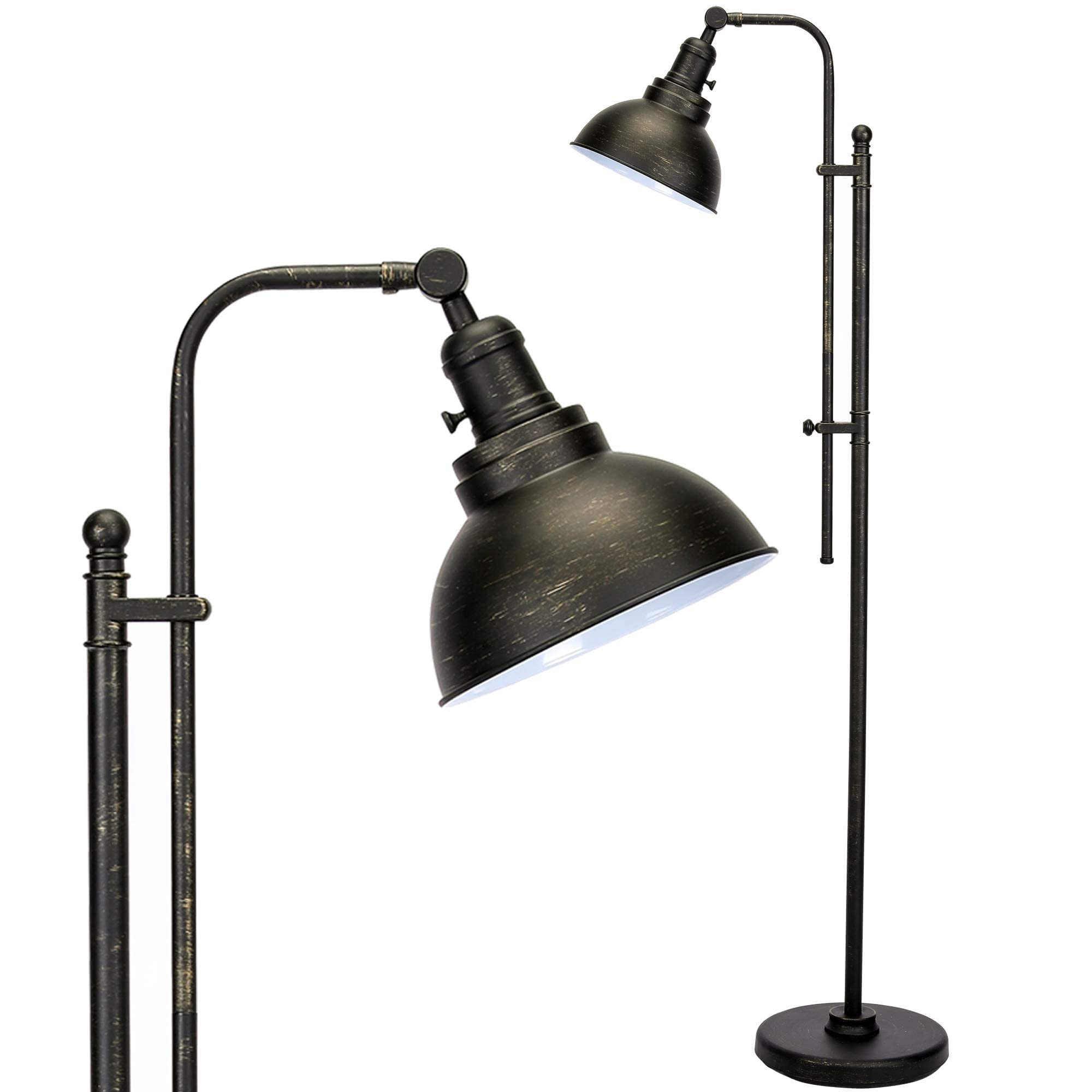 Red Barrel Studio® 65" Tall Adjustable Vintage Metal Standing Lamp ...
