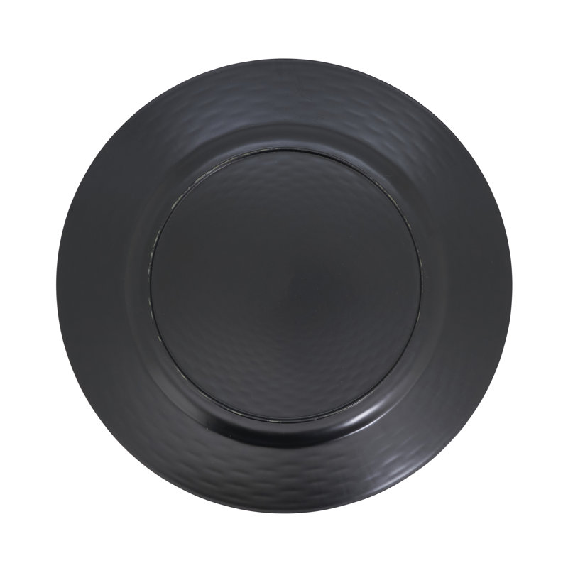 Saro Natural Look Faux Rattan Charger Plate (Set of 4) | Wayfair