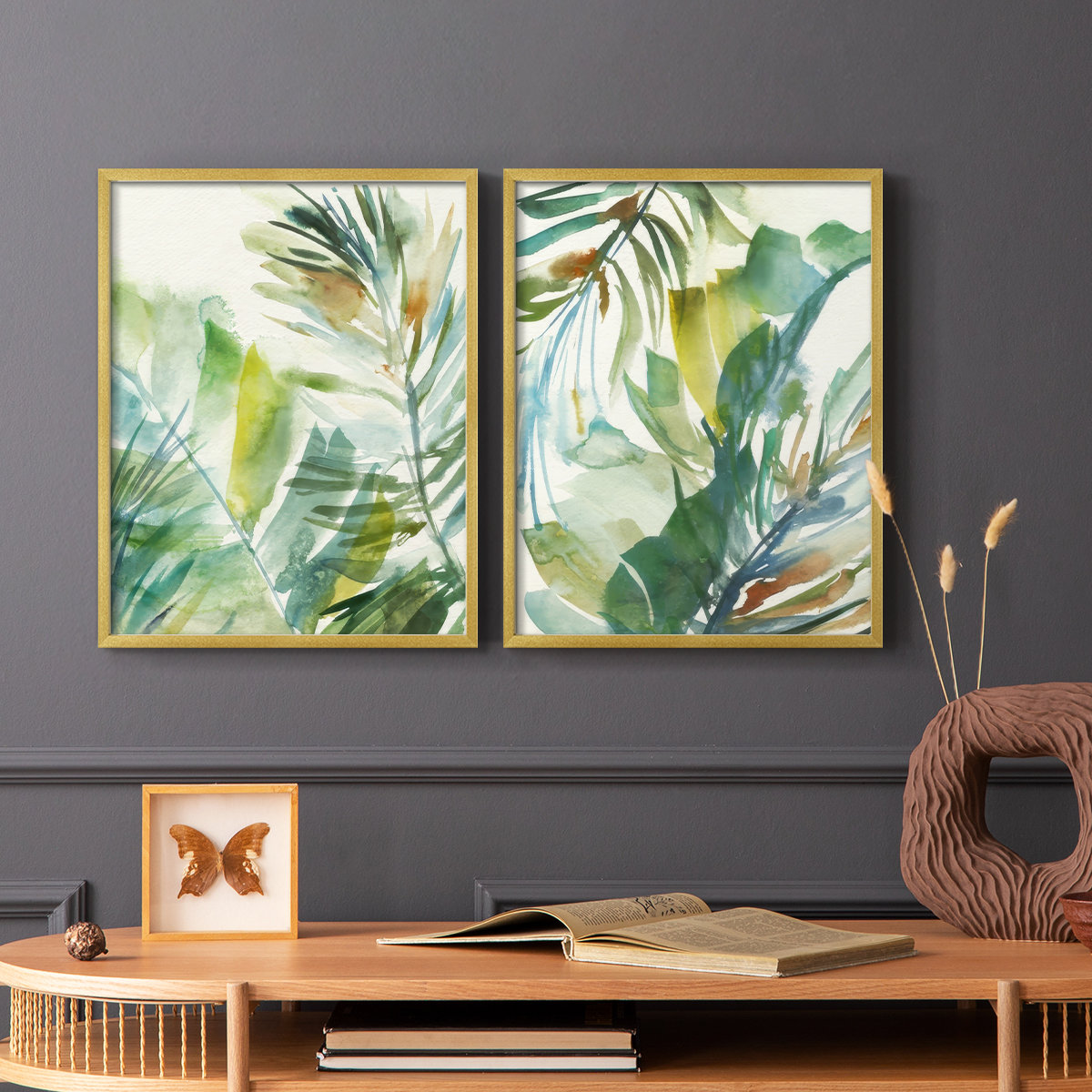 Winston Porter Paradise Memory I-Premium Framed Print -Ready to Hang - No Nails Required - No ...