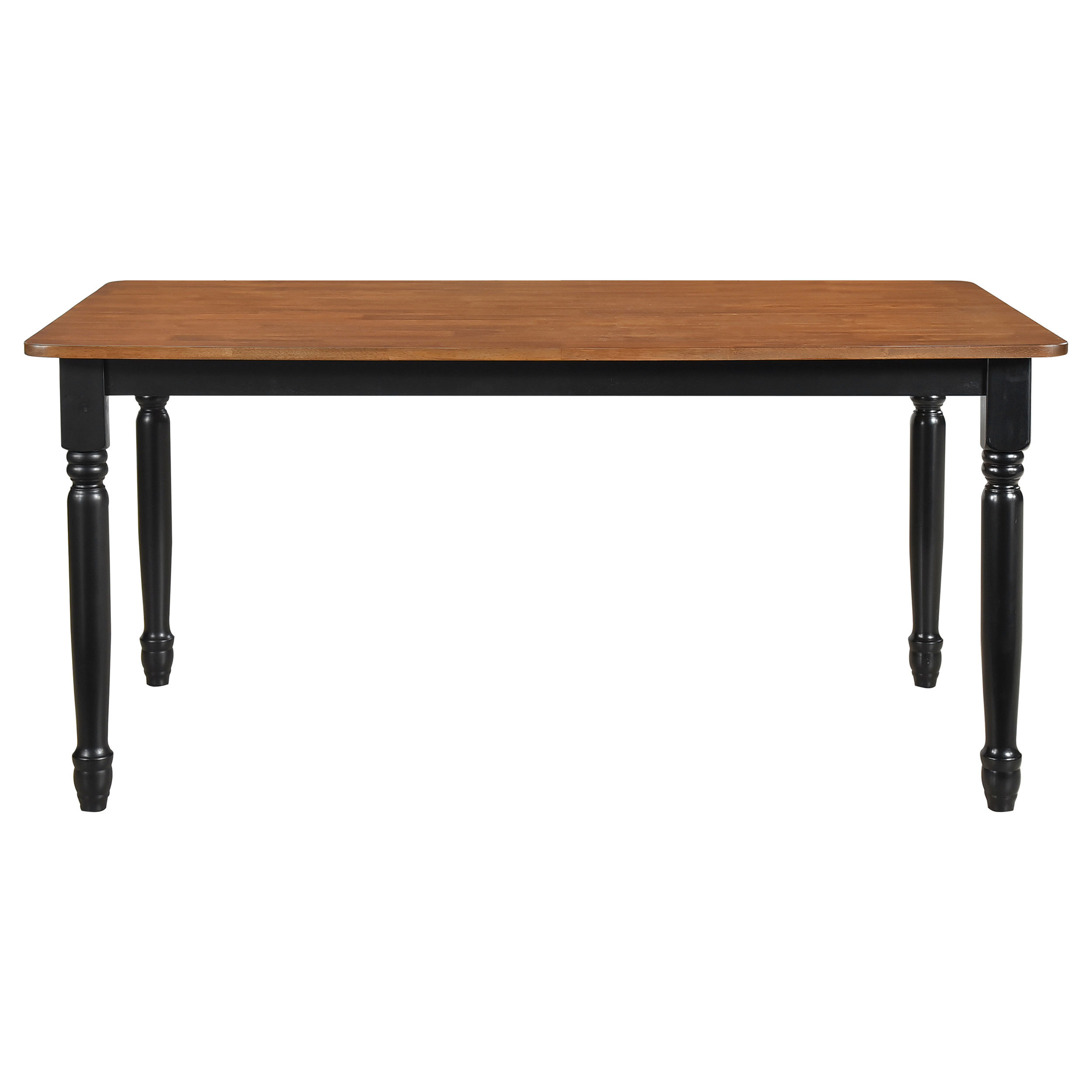 Latitude Run® Hollyoak Rectangular 63-inch Wood Dining Table Walnut ...