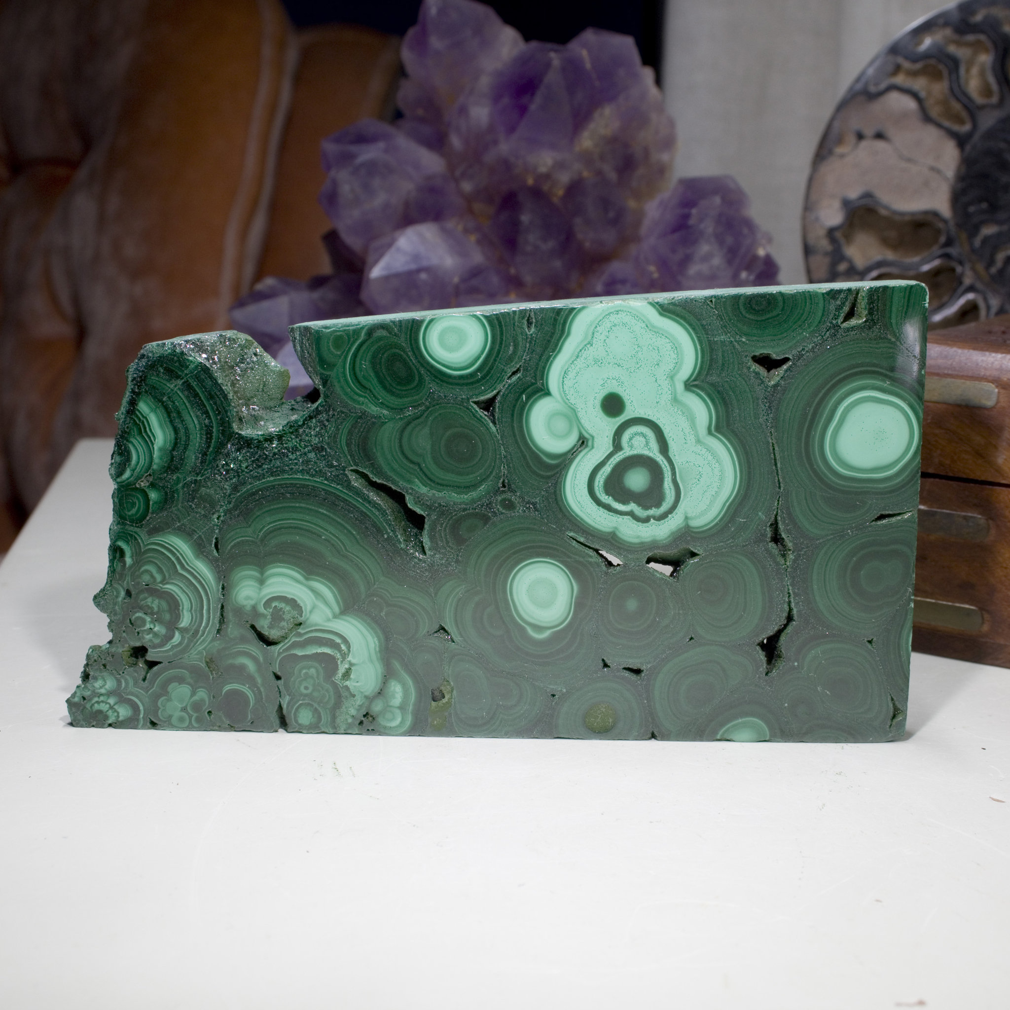 Mercer41 Polished Malachite Plate - Wayfair Canada