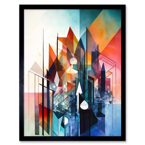 Metro Lane Annalease Fractal Light Shapes Low Polygon Abstract Rainbow ...