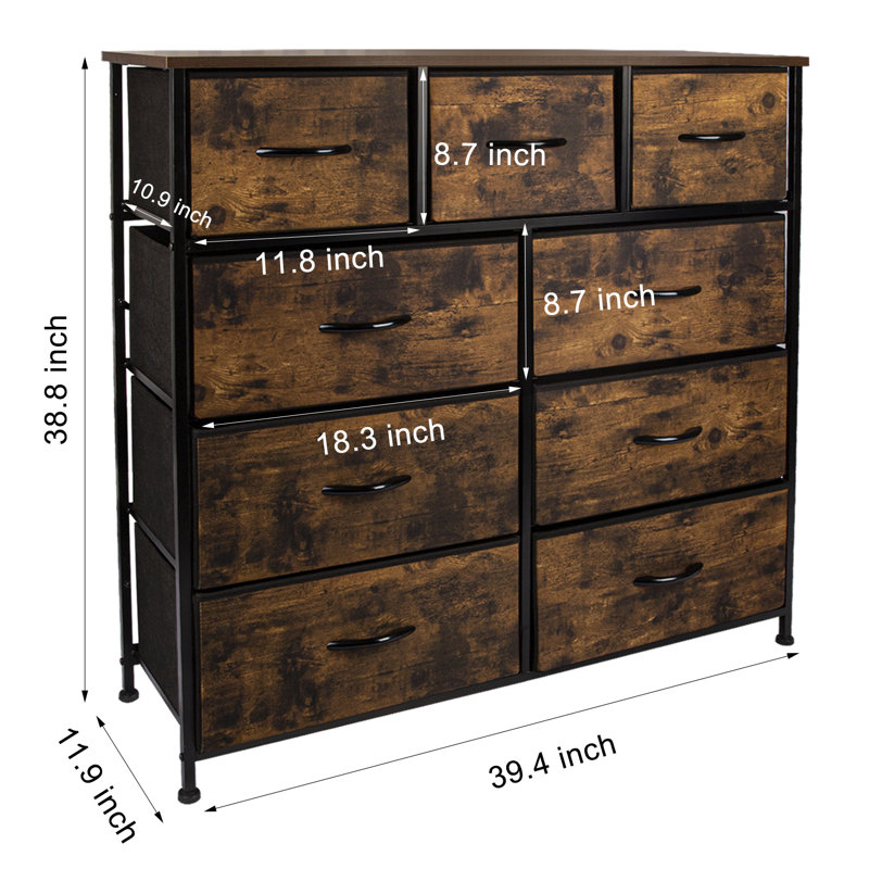 Rebrilliant Matherly 9 Drawer Storage Drawer & Reviews | Wayfair