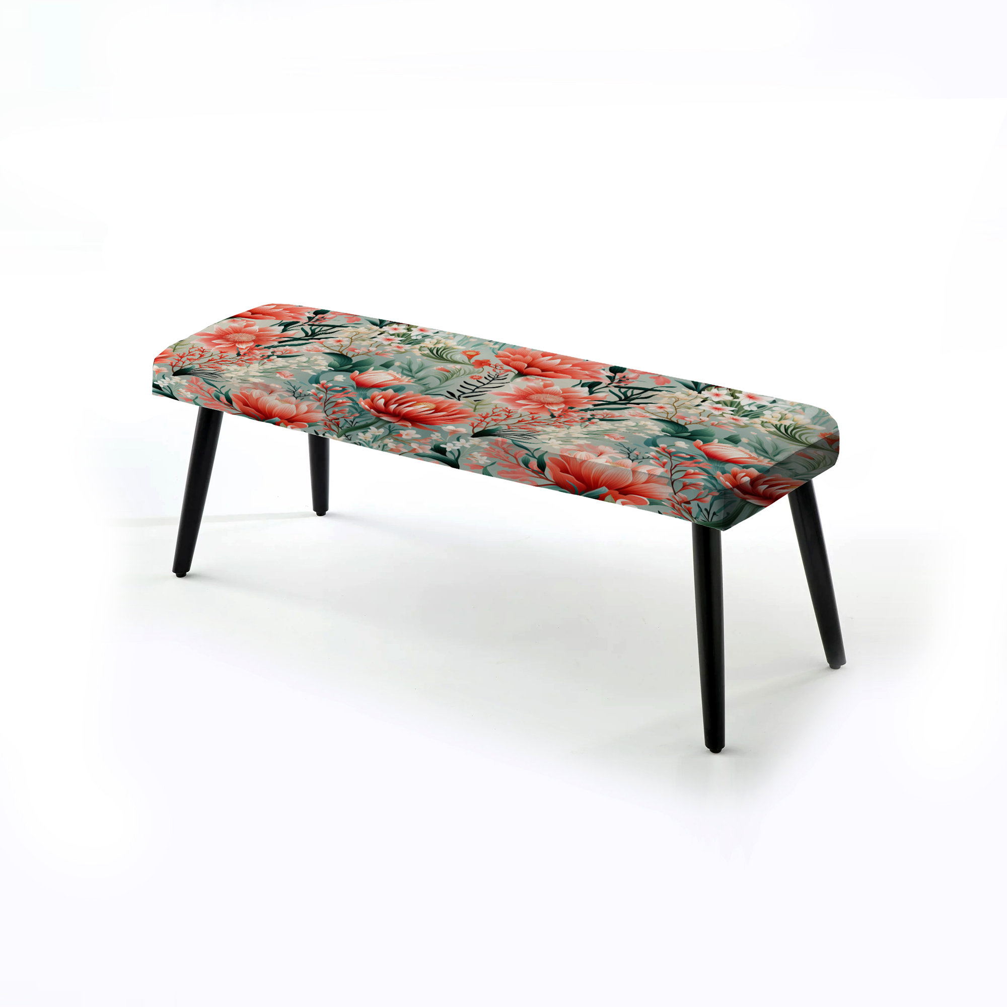 Design Art Tropical Reef Adventure Pink Pattern - Tropical Upholstered ...