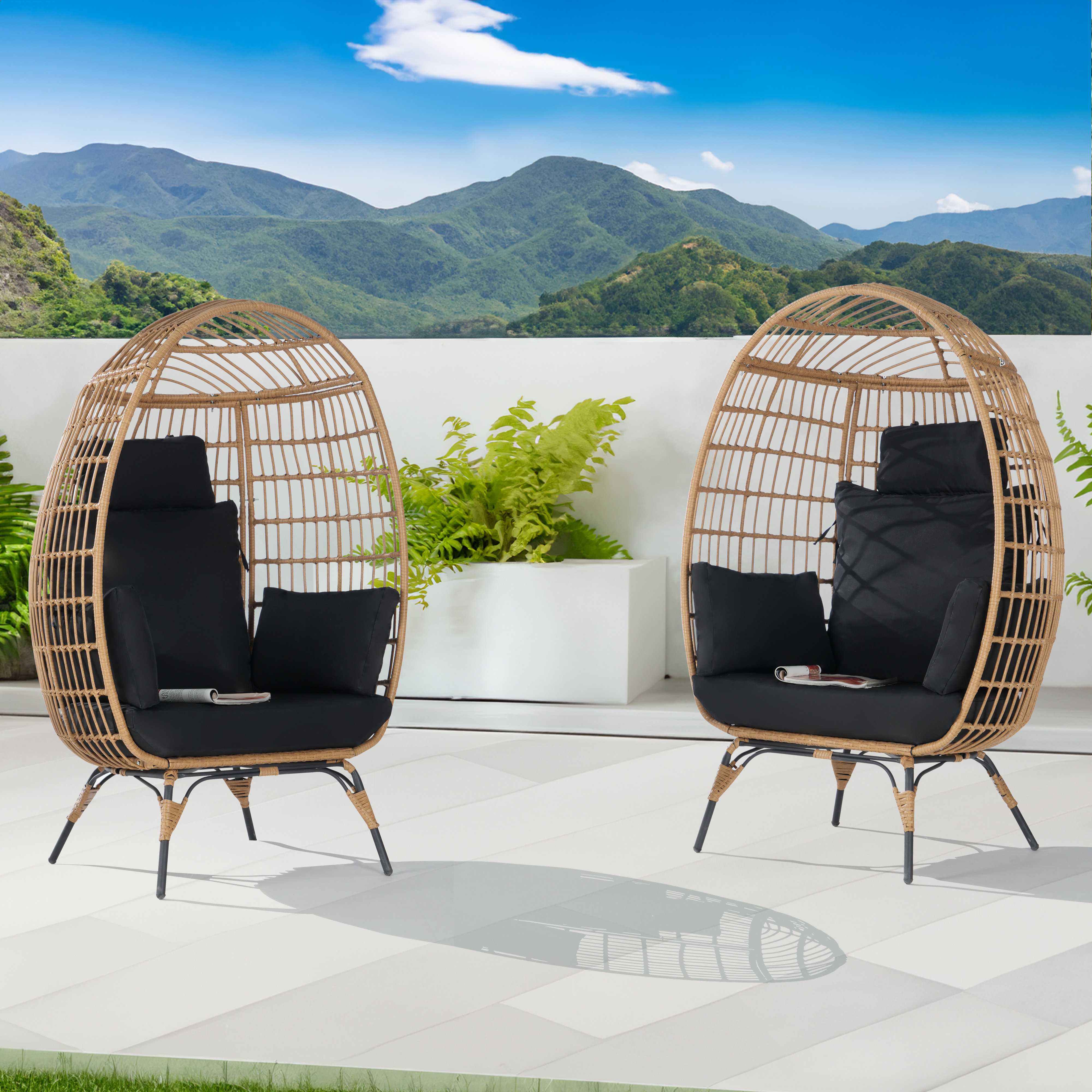 SANSTAR Wicker Outdoor Lounge Chair | Wayfair