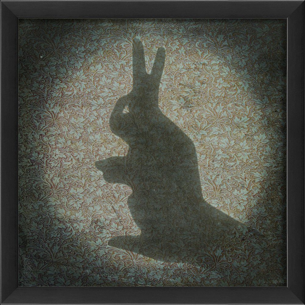 The Artwork Factory Shadow Puppet Rabbit Framed Photographic Print ...