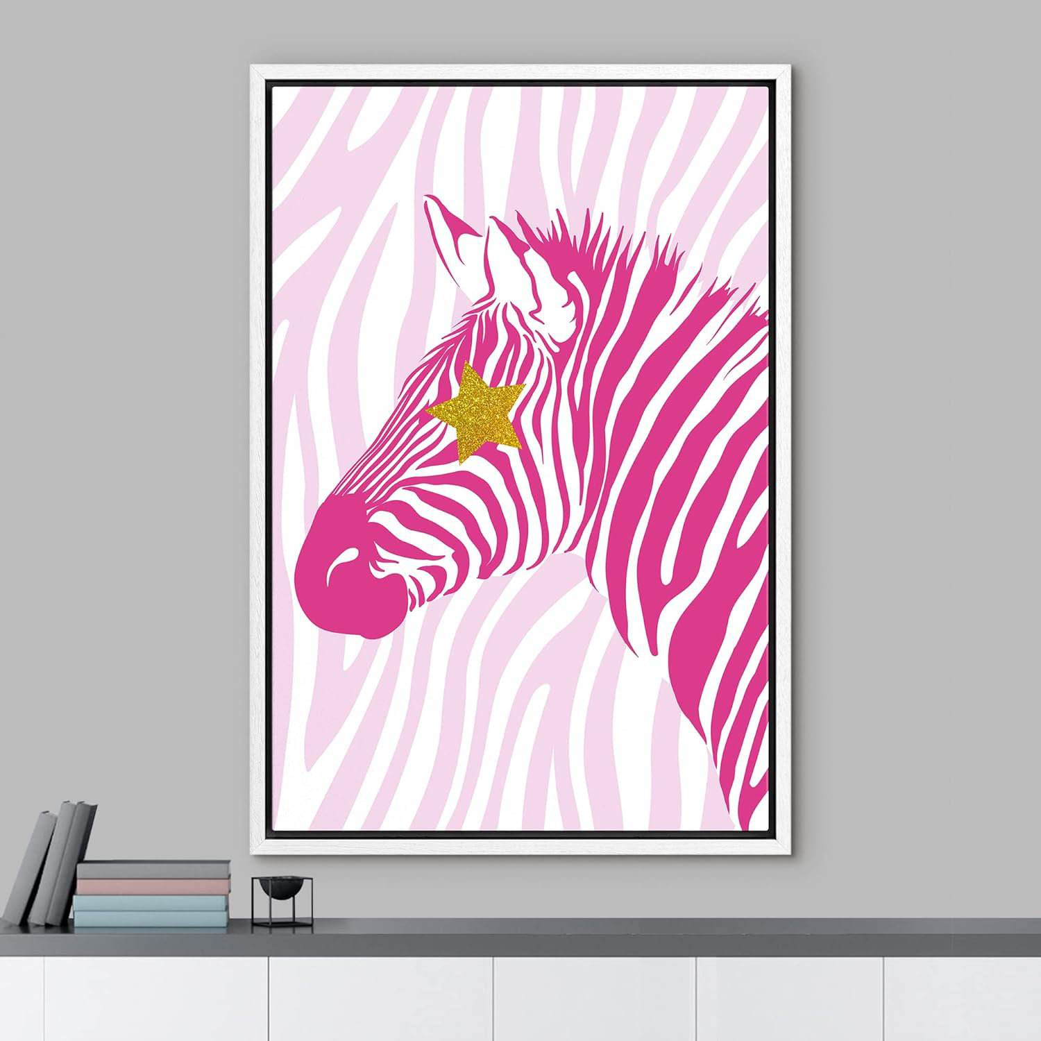 IDEA4WALL Bright Preppy Animals Hot Pink Teen Girls Dorm Bedroom Decor ...