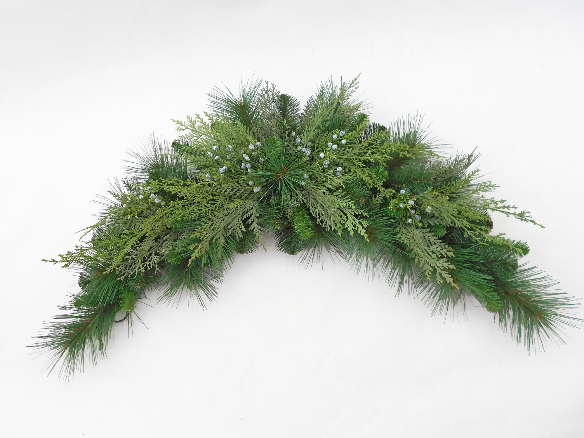 The Holiday Aisle® Harricharan Christmas Pine Cedar Juniper Swag | Wayfair