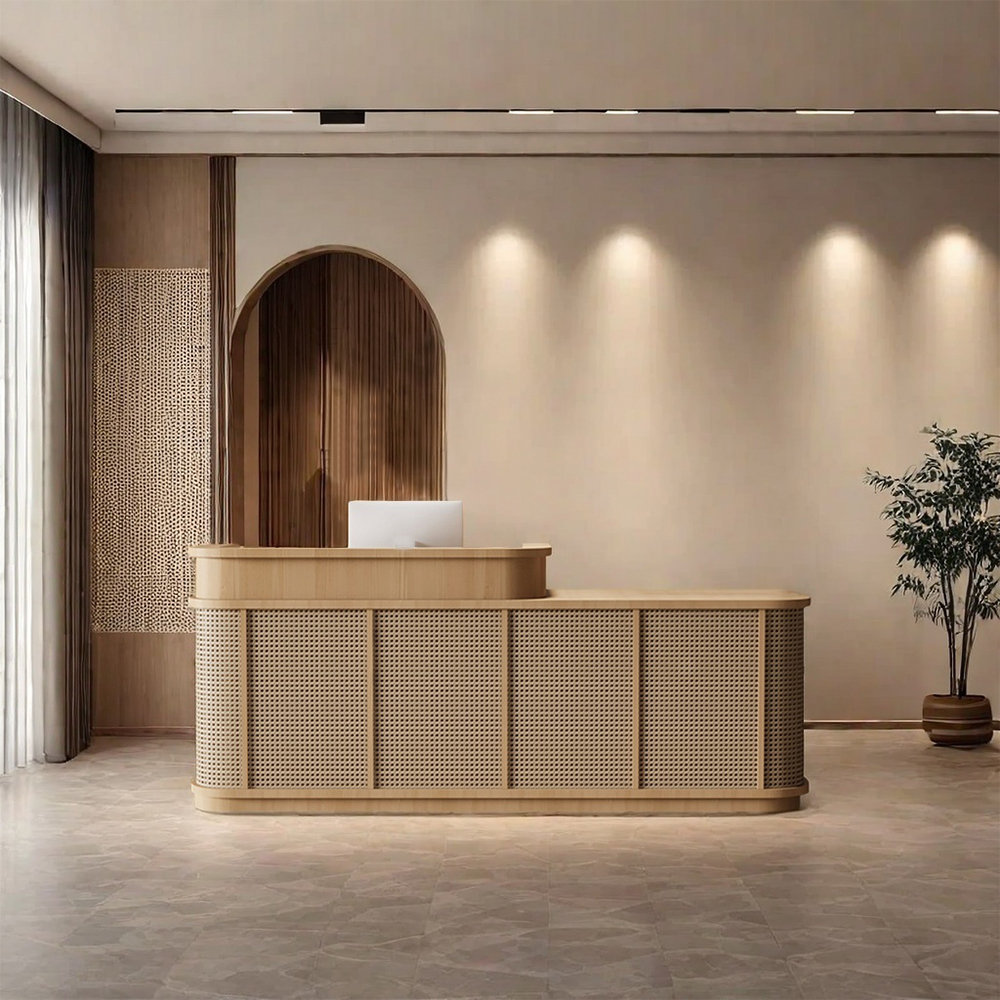 NBNKK Reception desk Large Writing Desk, Reception Desk, Commercial ...