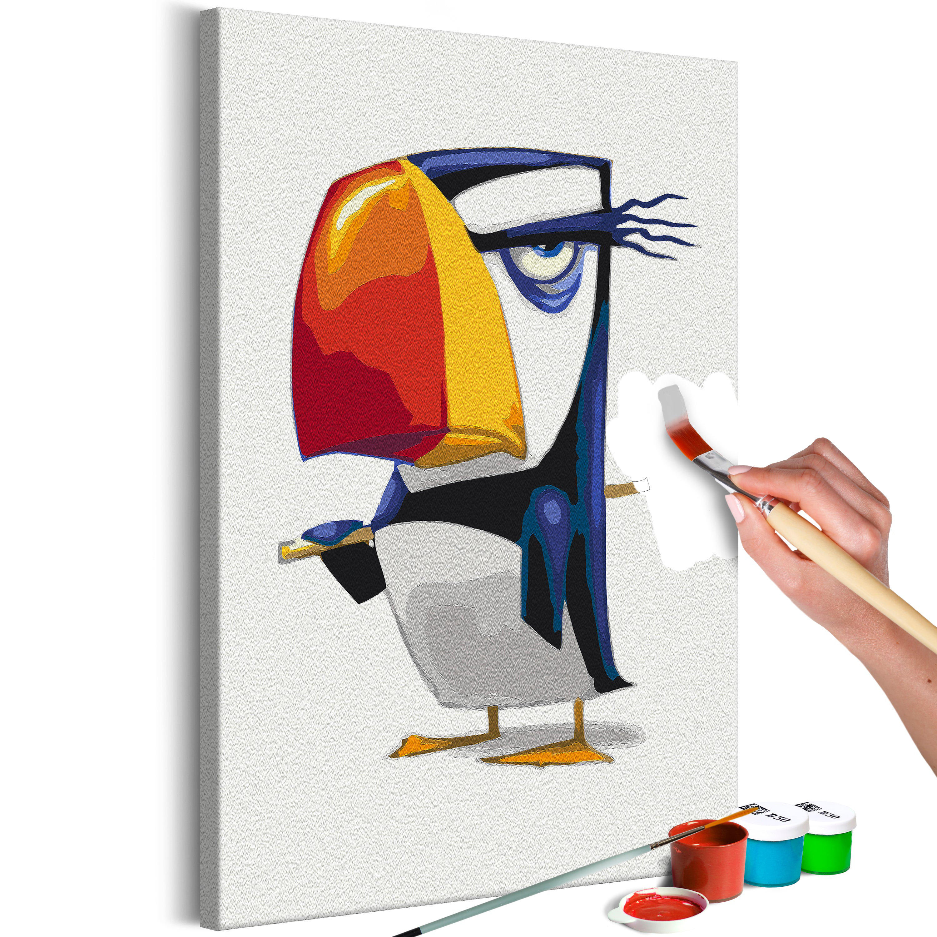 Red Barrel Studio® Paint By Numbers Kit - Grumpy Penguin | Wayfair