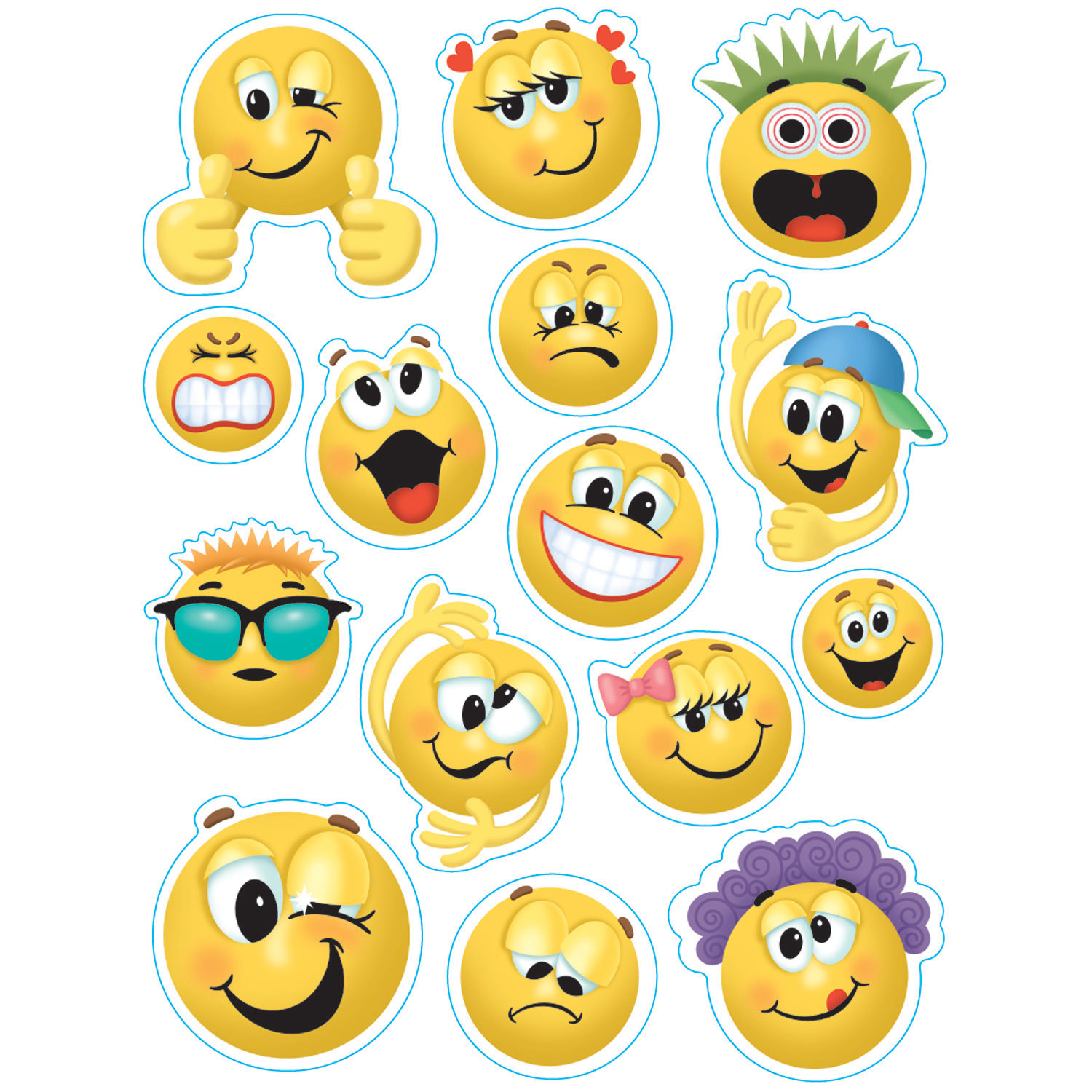 Eureka Classroom Emoticons Window Clings | Wayfair