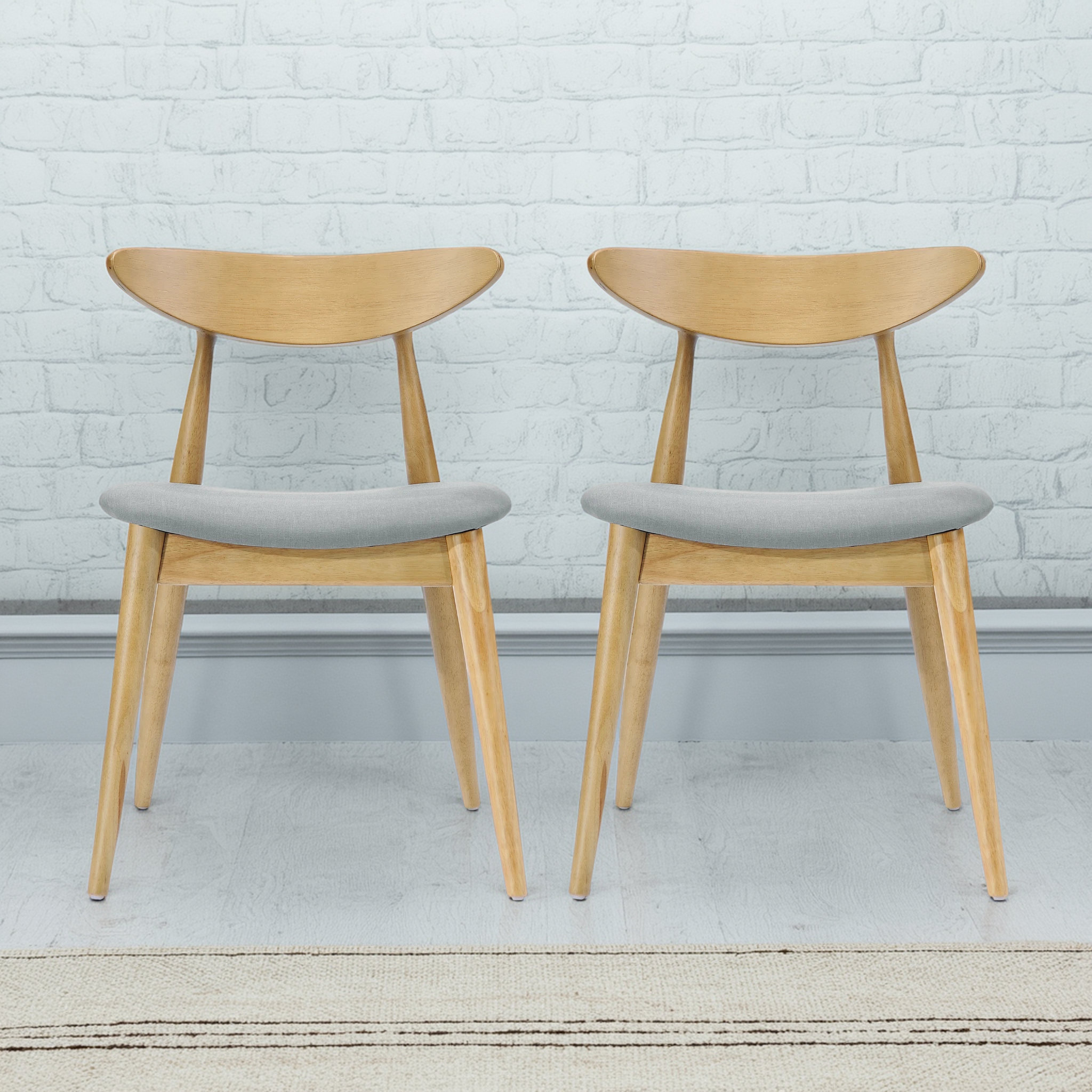 Corrigan Studio® Vintage Rubber Wood Chair Set (Two Pieces) With ...
