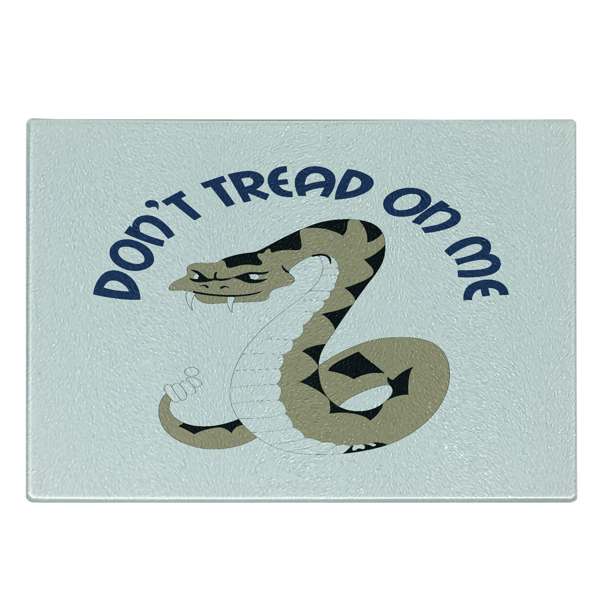 Ambesonne Dont Treat on Me Tempered Glass Cutting Board Dangerous Snake ...
