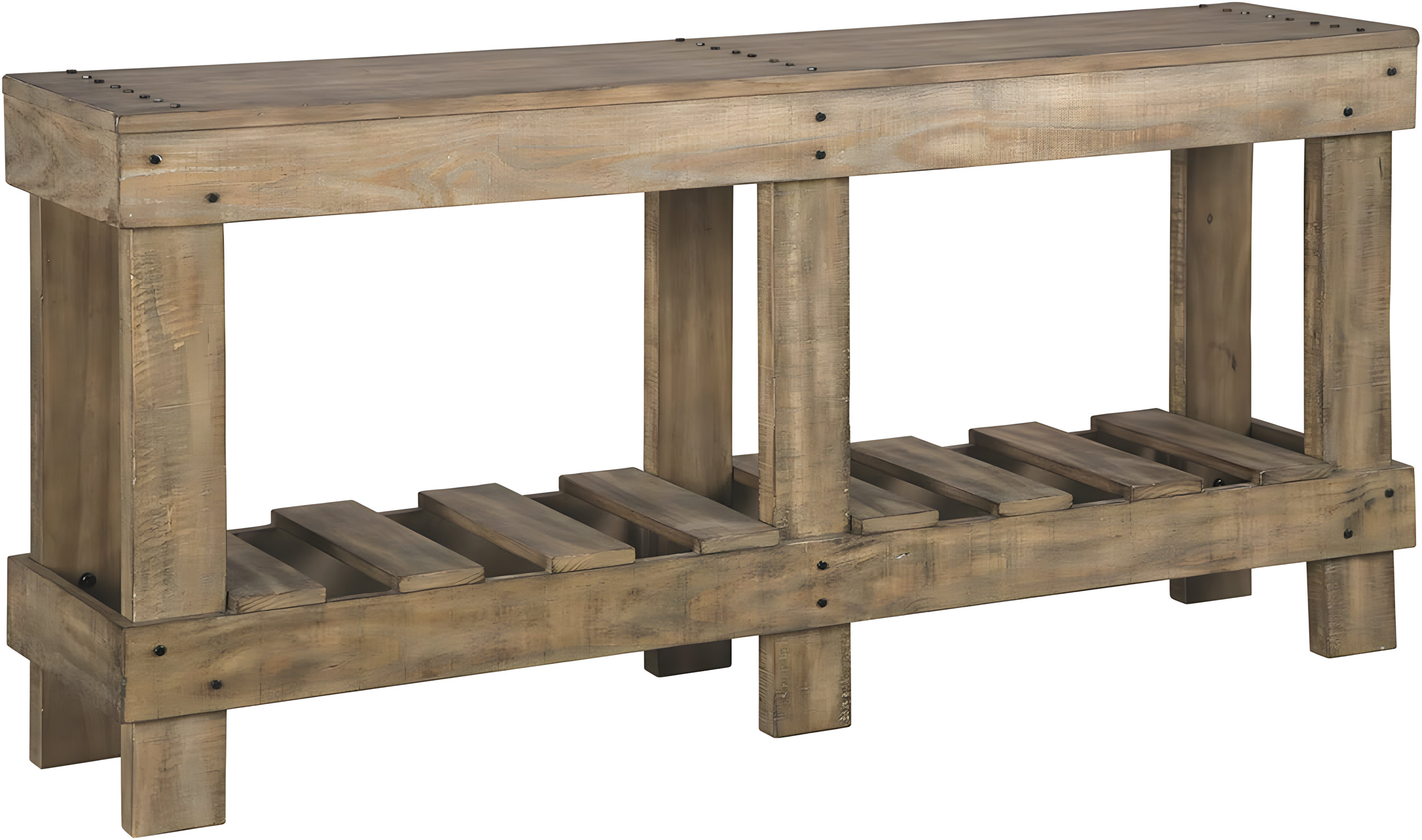 One Allium Way® Susandeer Rustic Farmhouse Console Table, Solid Wood ...