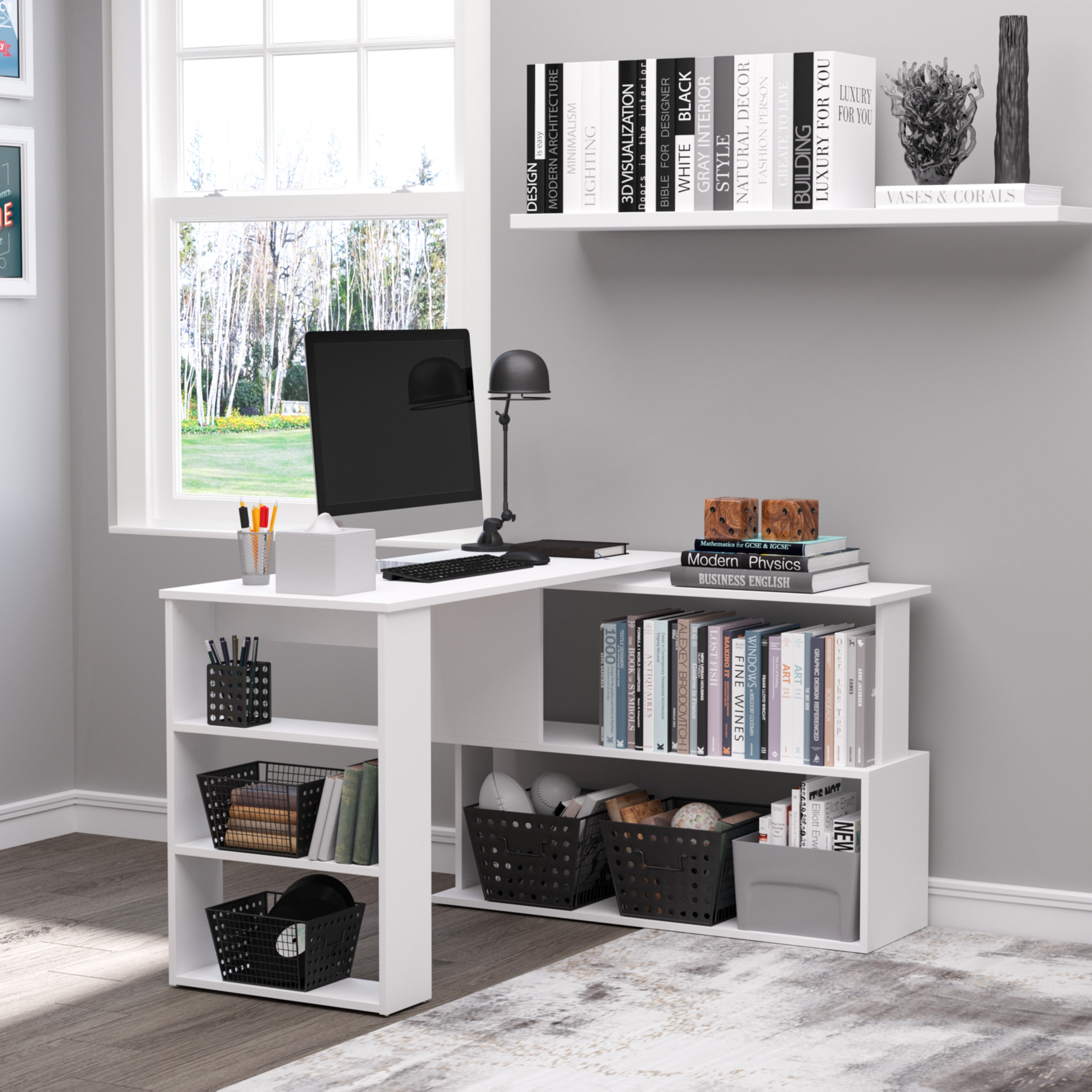 Ebern Designs Lengby Desk & Reviews | Wayfair