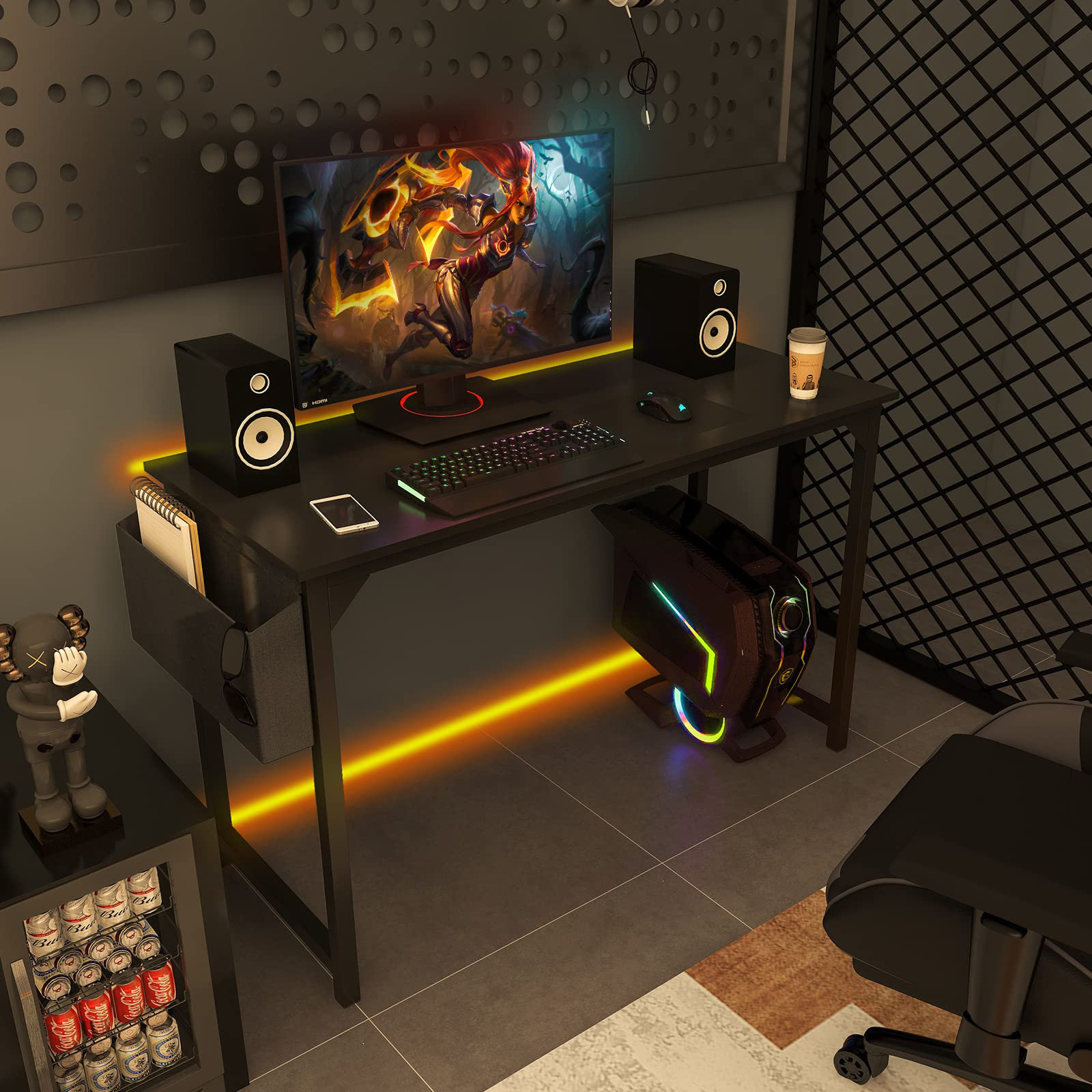 Latitude Run® Computer Desk Home Office Desk 55 Inch Writing Desks ...