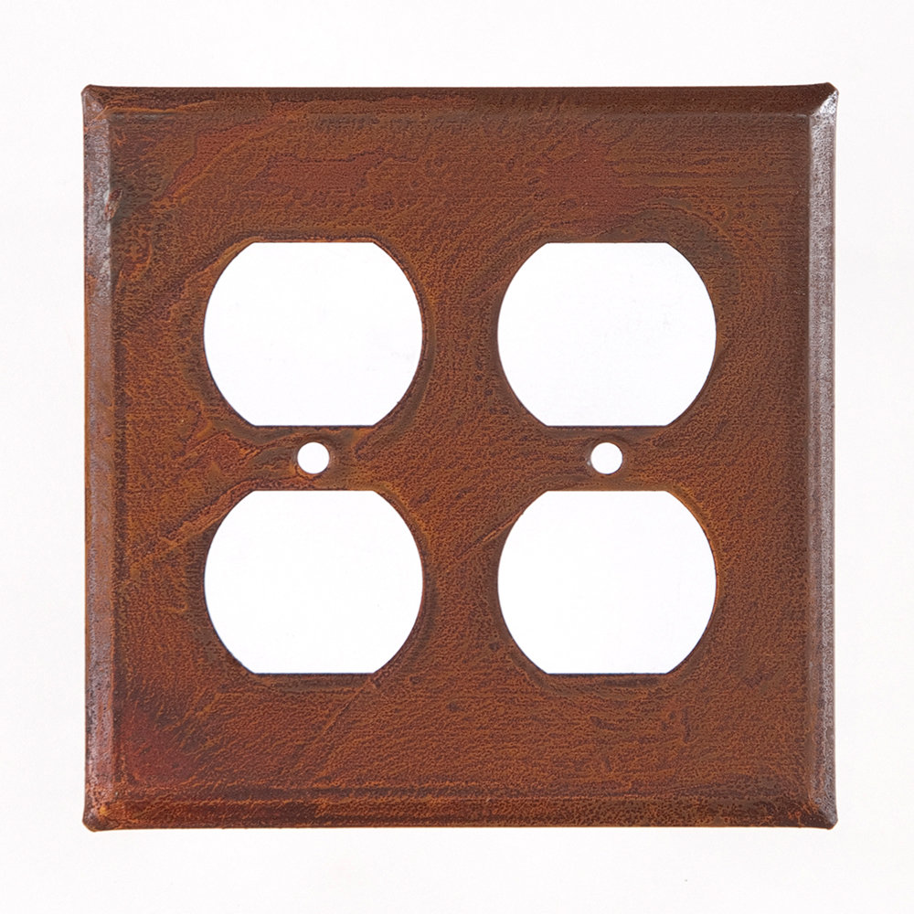 Irvin's Tinware 2-Gang Duplex Outlet Wall Plate | Wayfair