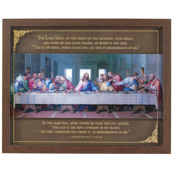 Trinx The Last Supper - Picture Frame Textual Art | Wayfair