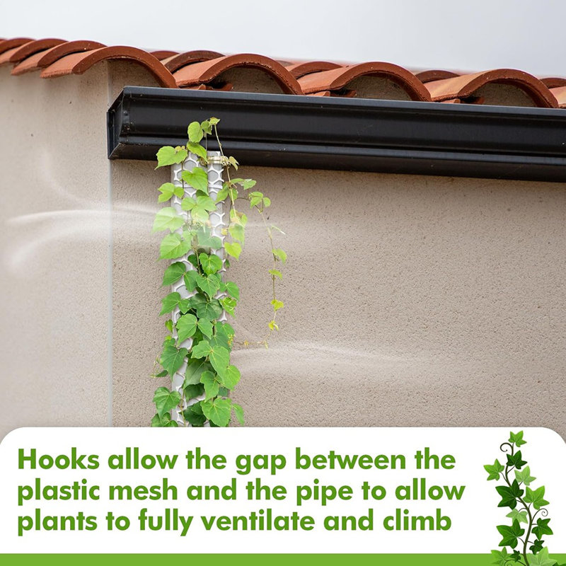 Arlmont & Co. Gutter Trellis Kit Plastic Downspout Trellis For ...