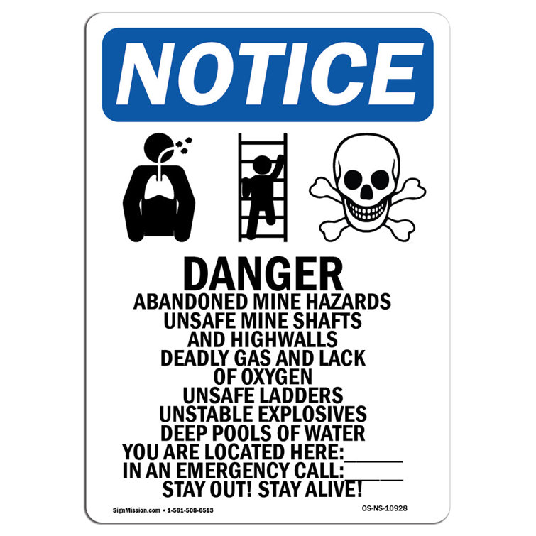 SignMission Abandoned Sign with Symbol | Wayfair