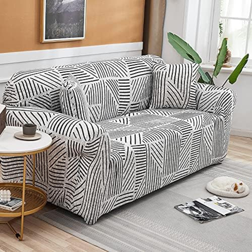 Cozy Oasis Printed Sofa Cover Stretch Couch Covers Set Patterned Sofas ...