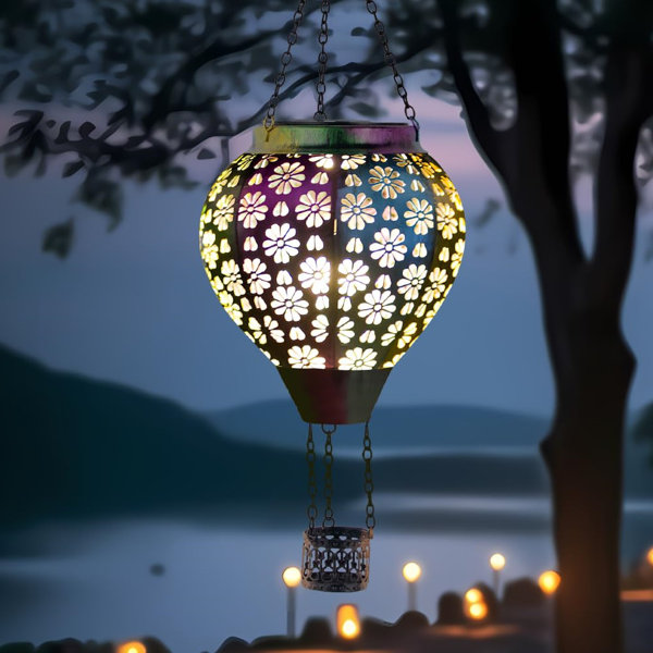 IFBECT Hot Air Balloon Outdoor Solar Lantern | Wayfair