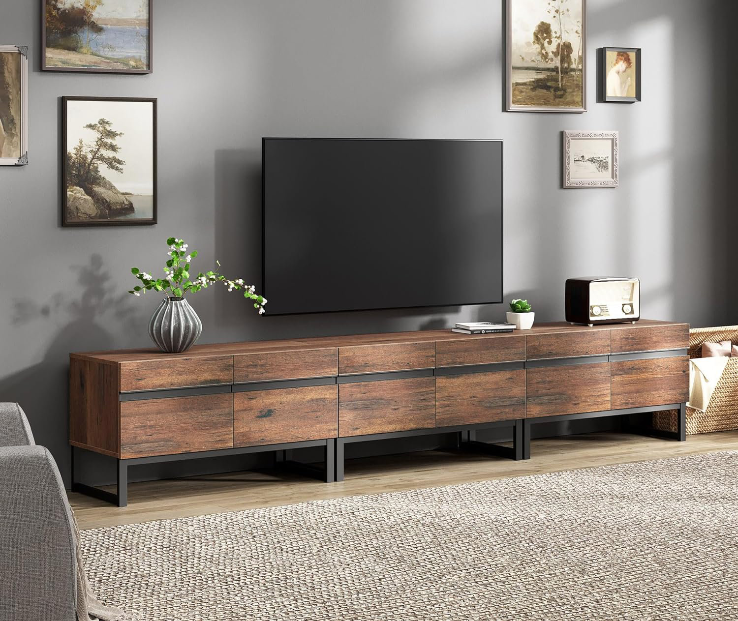 Latitude Run® 3-Piece Modern TV Stand And End Table Set, Living Room ...
