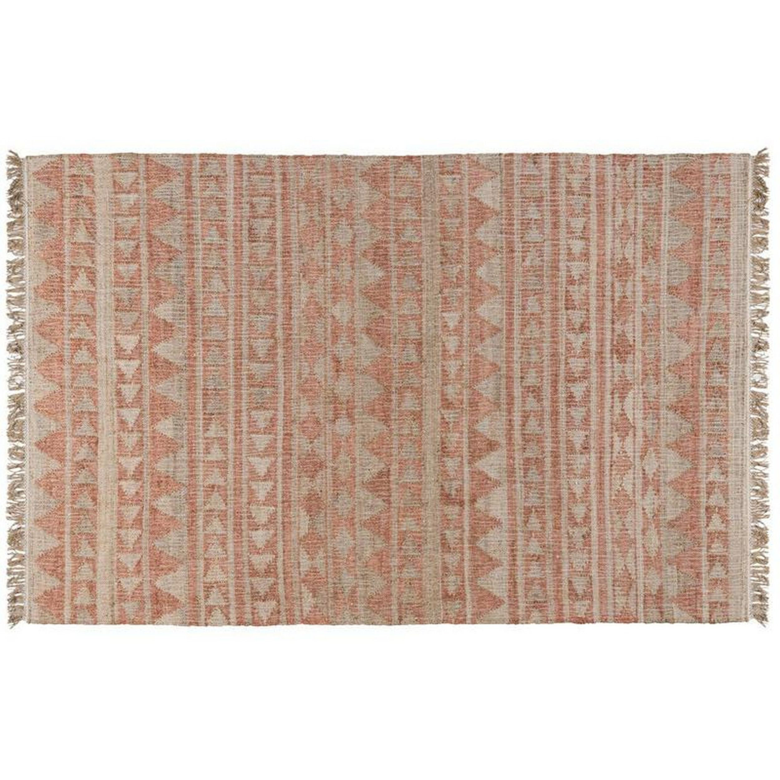 Joss & Main Walter Geometric Handwoven Terracotta/Natural Area Rug ...