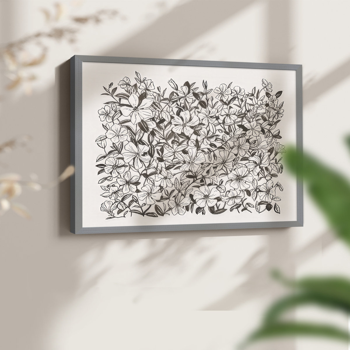 Winston Porter Periwinkle Daze III -Framed Print - Restickable | Wayfair