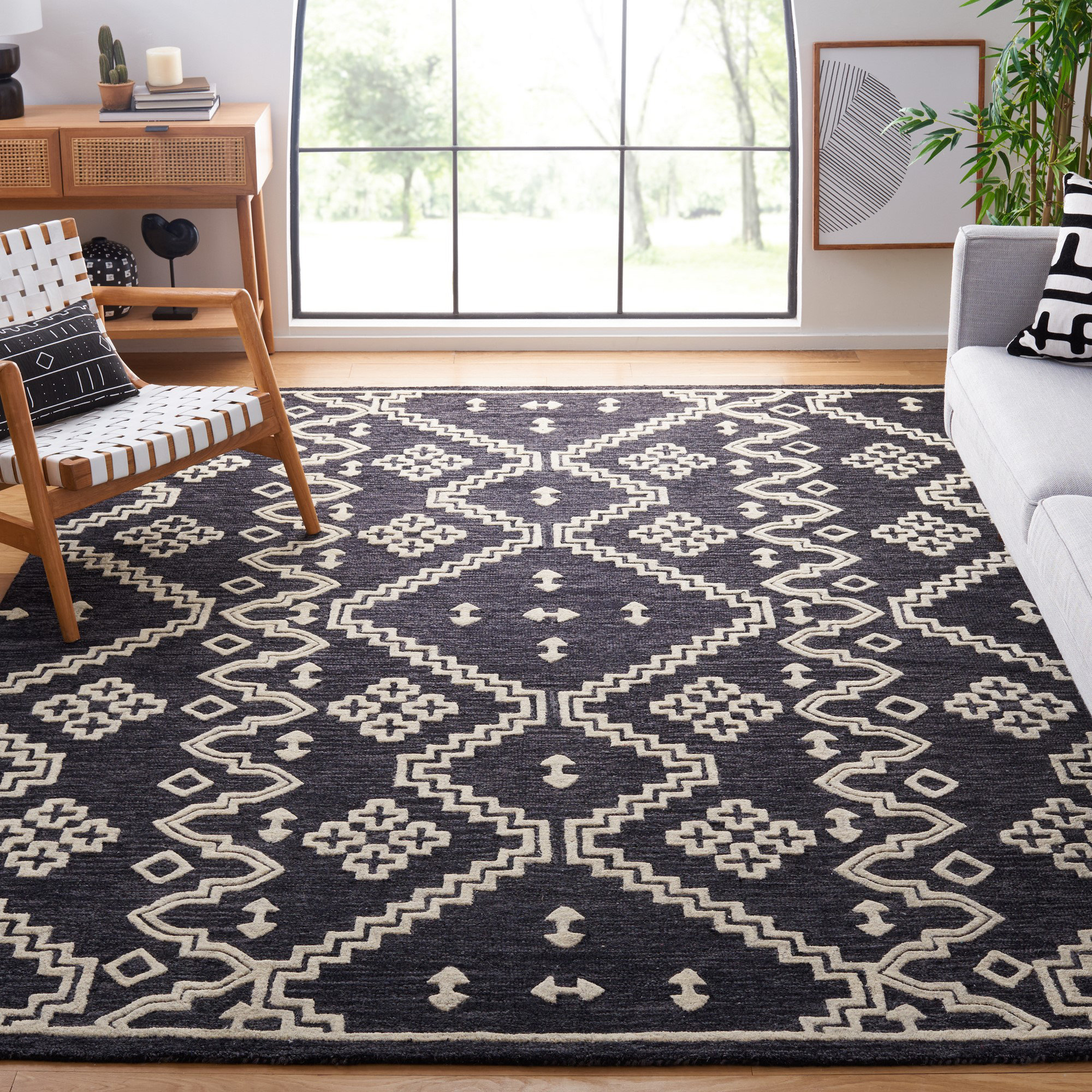 Dakota Fields Madawaska Hand Tufted Wool Southwestern Rug & Reviews ...