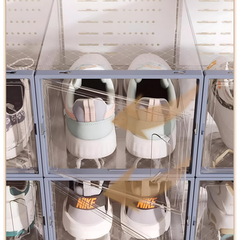 Rebrilliant Transparent Storage Box, Drawer Shoe Organizer, Foldable ...