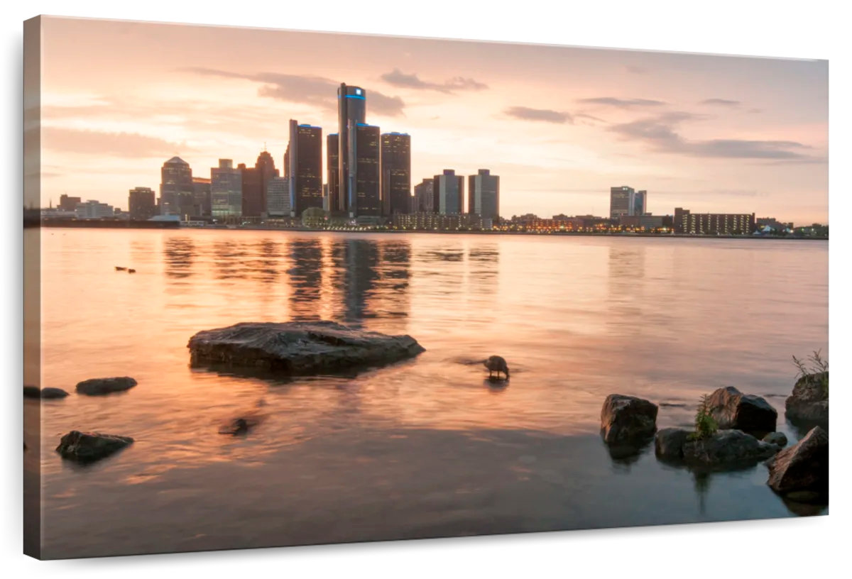 Ebern Designs Hannes Detroit Skyline Horizon | Wayfair