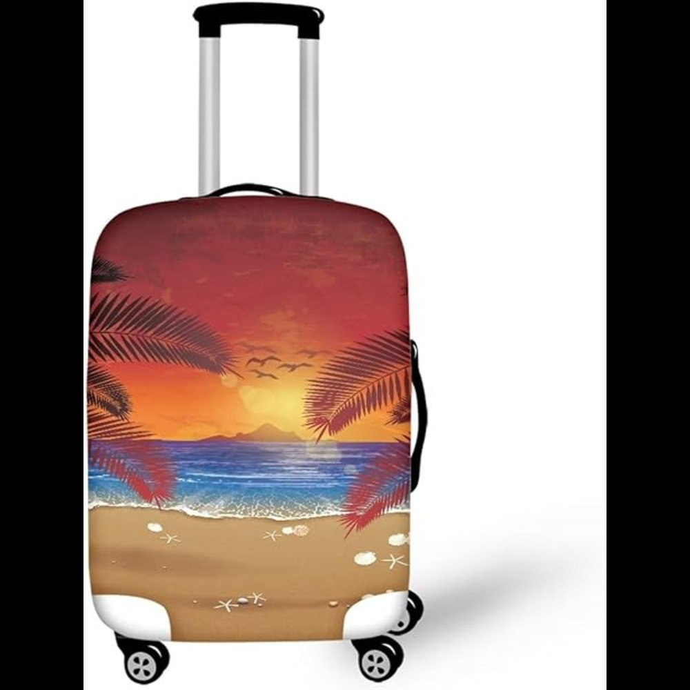 Invenitiah Sandy Shore Luggage Cover Carry On Baggage Gear Covers ...